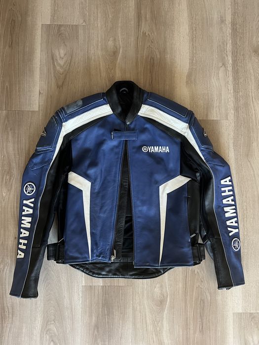 Vintage Rare Vtg Yamaha Authentic Leather Moto/Biker/Racing Jacket ...