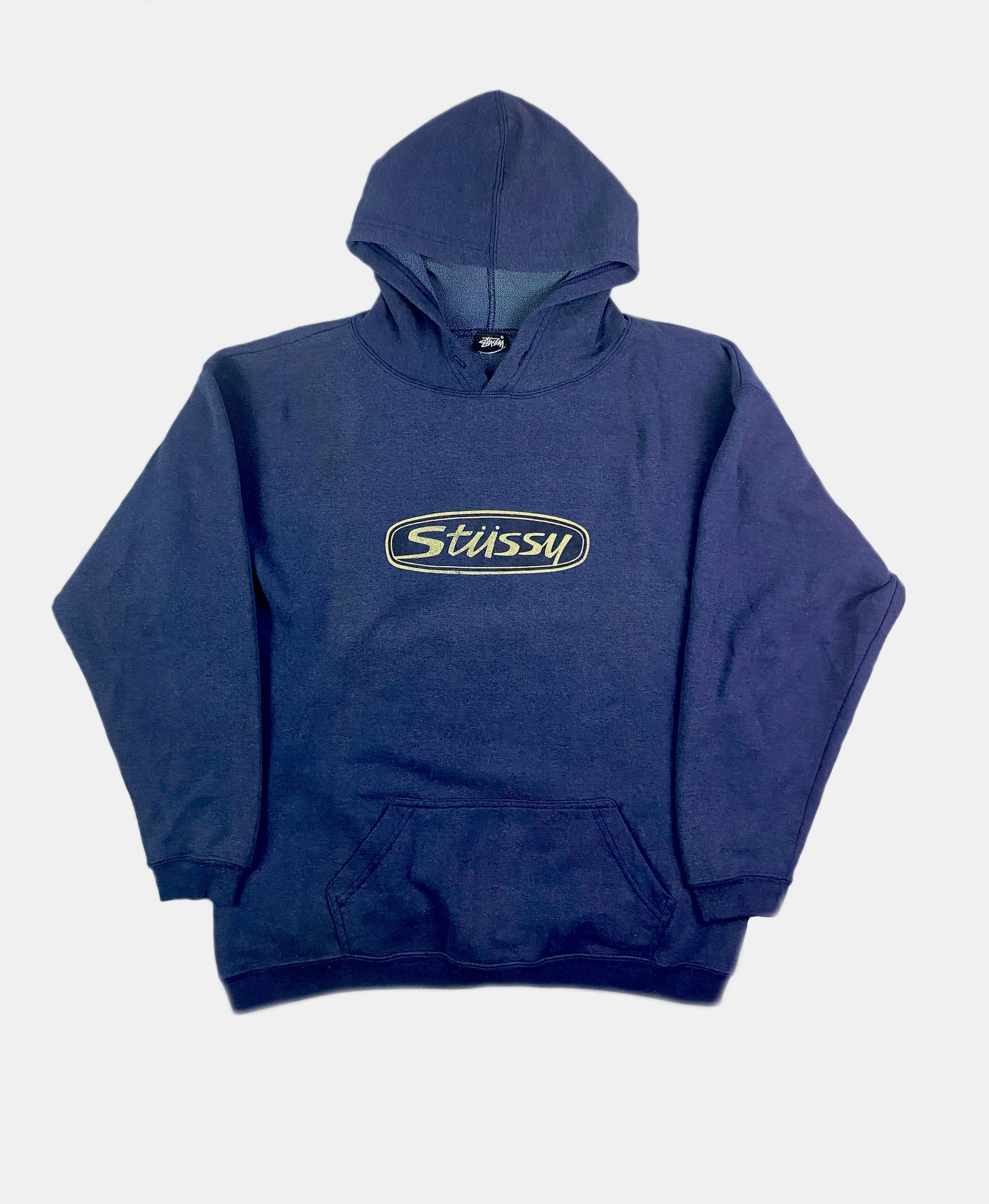Streetwear × Stussy × Vintage Vintage 80s Stussy Logo Hoodie Back ...