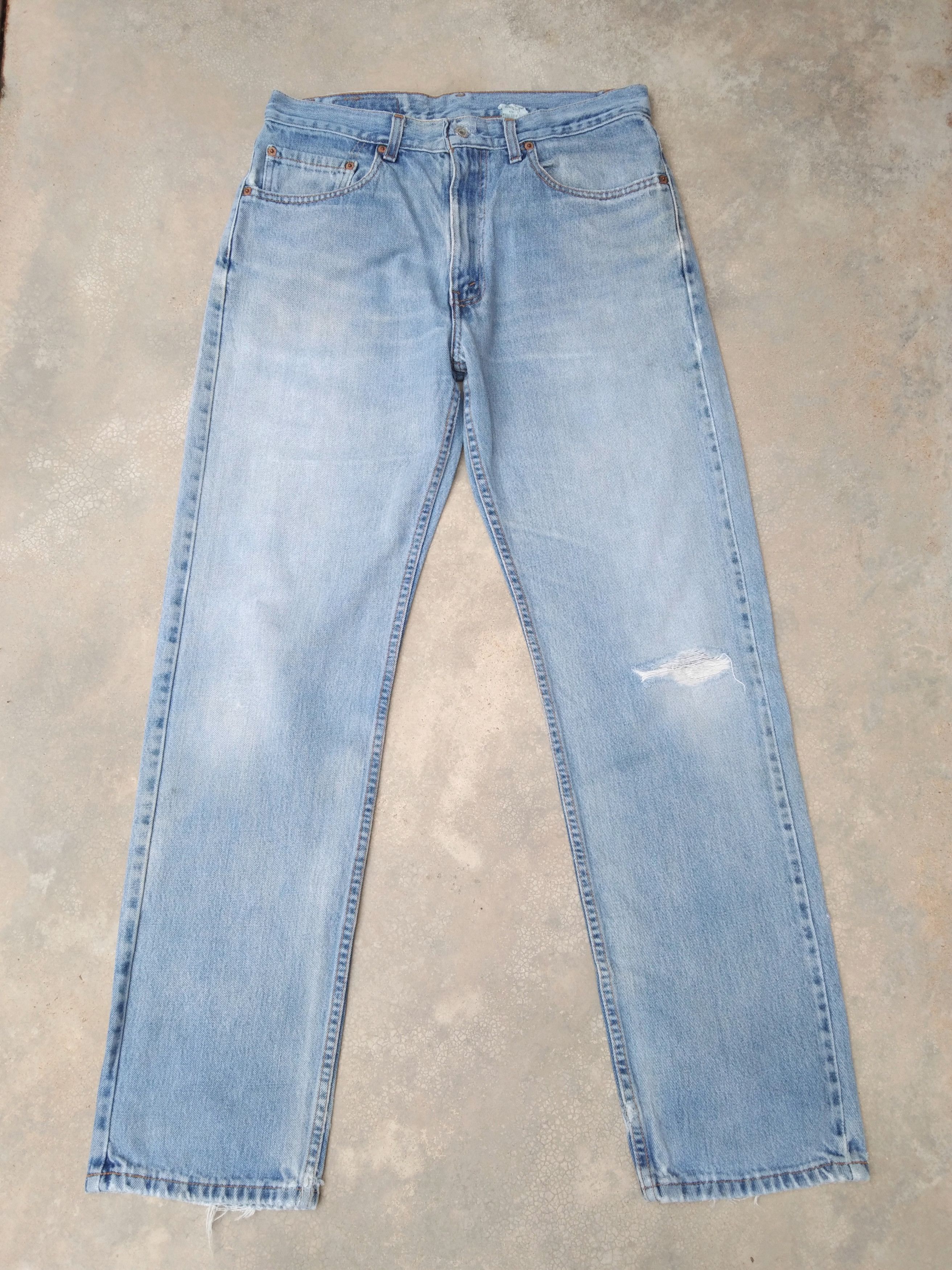 Jean × Levi's × Vintage 90s Vintage Levi's Jeans 505 Light Wash Distressed 33x32 | Grailed