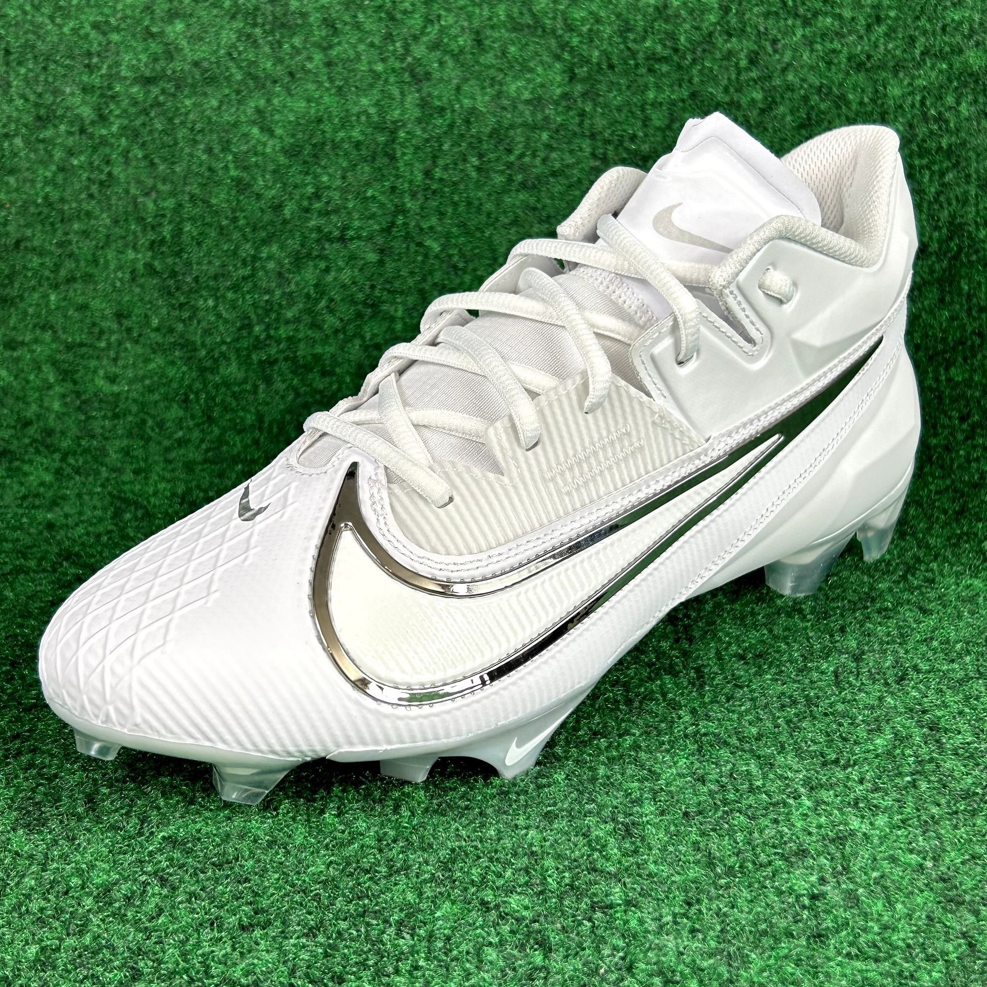 Nike Nike Vapor Edge Elite 360 2 White Silver Football Cleats 10 | Grailed