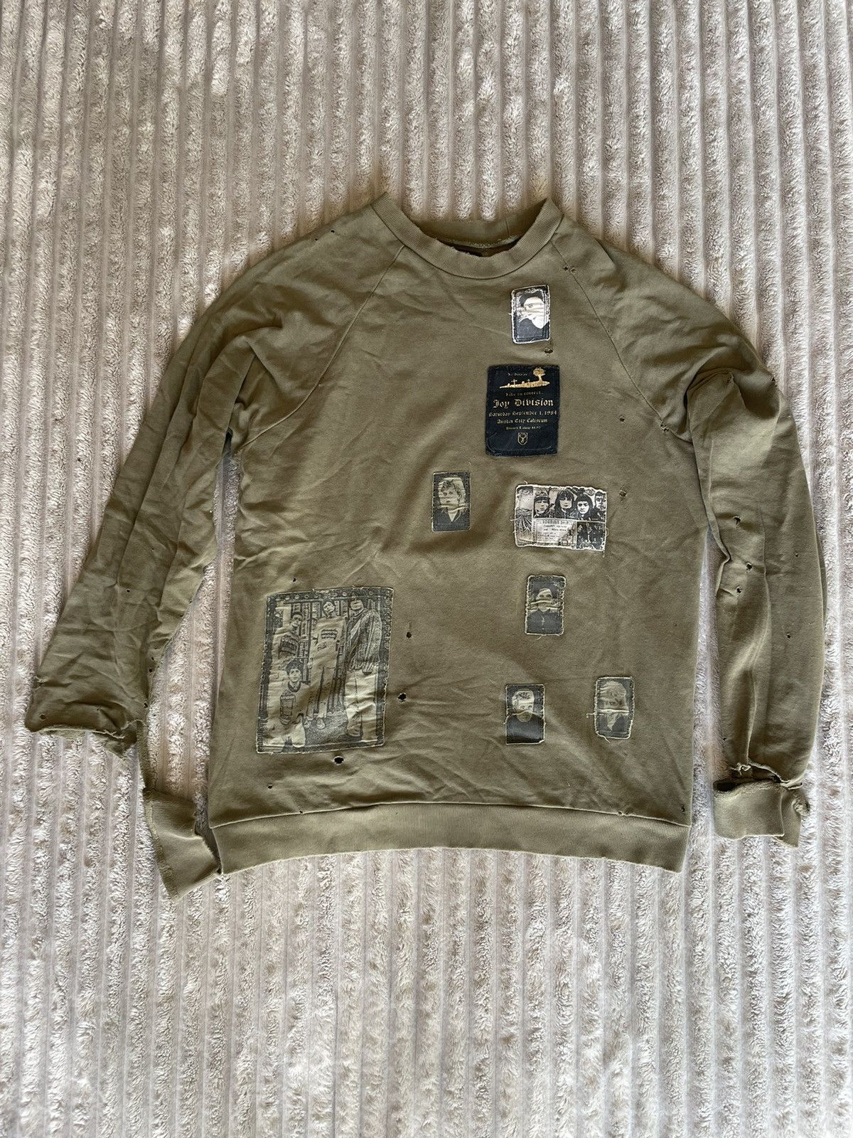 Raf Simons Riot! Riot! Roit! Patched Sweatshirt AW01 2001-2002 | Grailed