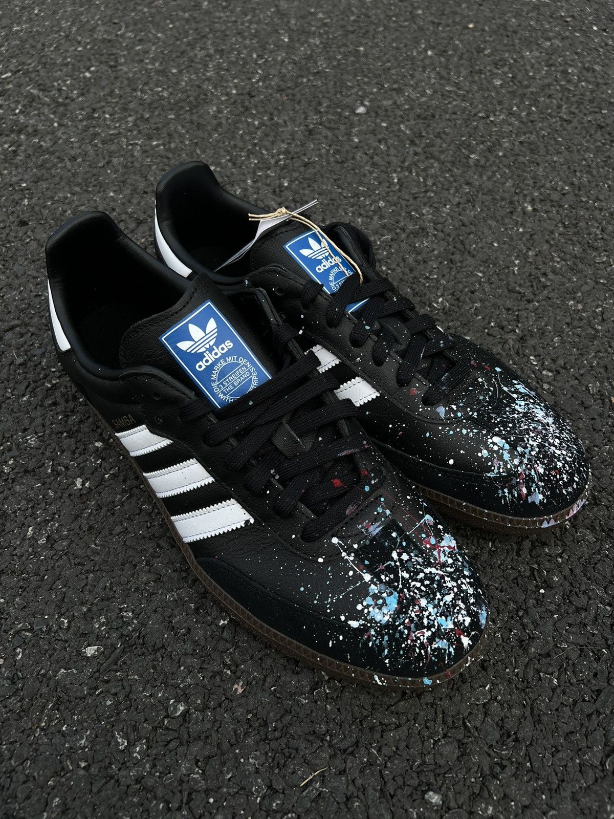 Adidas × Maison Margiela × Streetwear Paint Splatter Adidas Samba | Grailed