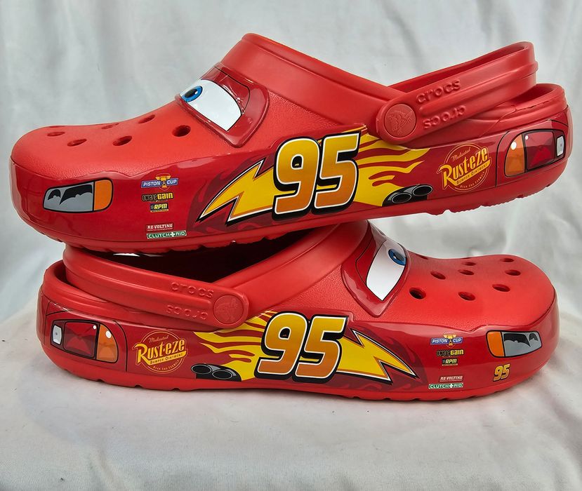 Crocs Crocs Classic Clog Disney Lightning McQueen LIGHTS UP Men's | Grailed