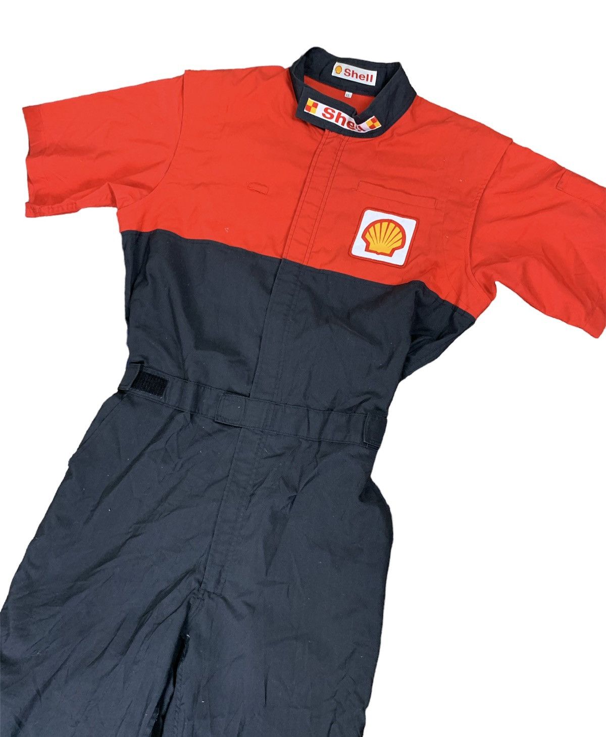 Ferrari × Racing × Vintage VINTAGE SHELL HELIX FERRARI OVERALLS ...