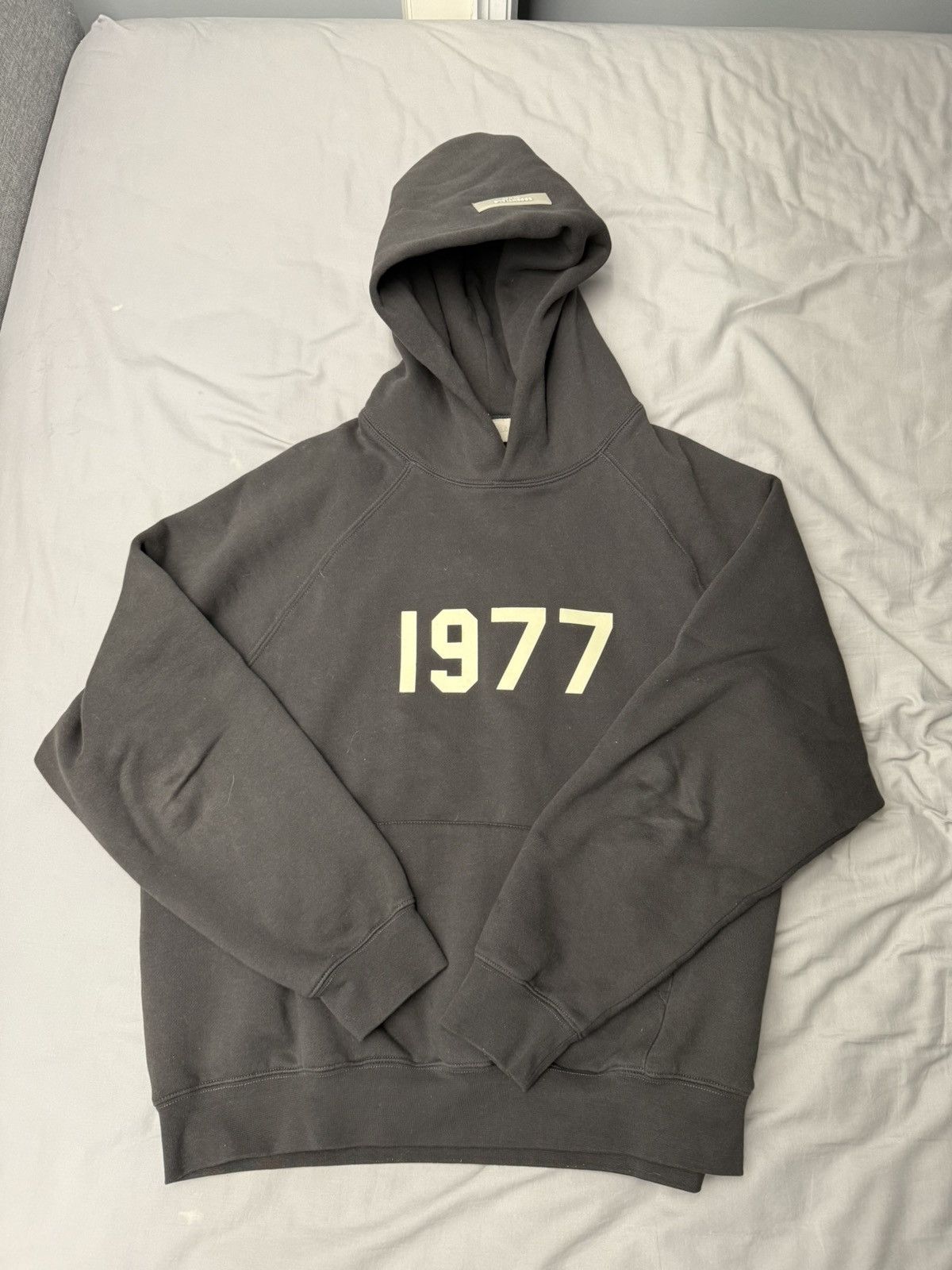 Essentials × Fear of God Fear Of God Essentials Hoodie “1977” Iron ...