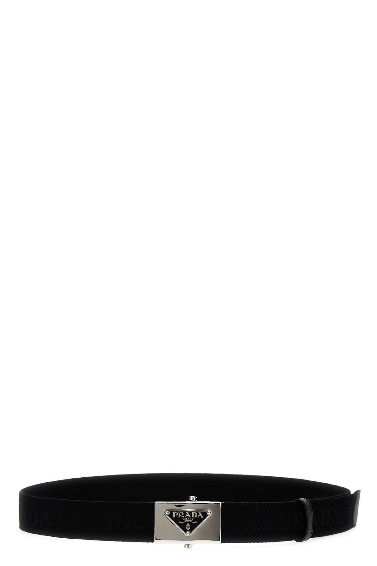 Prada Logo fabric belt | Grailed