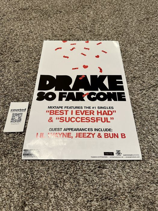 Drake Drake So Far Gone Mixtape Promotional Poster Front & Back | Grailed