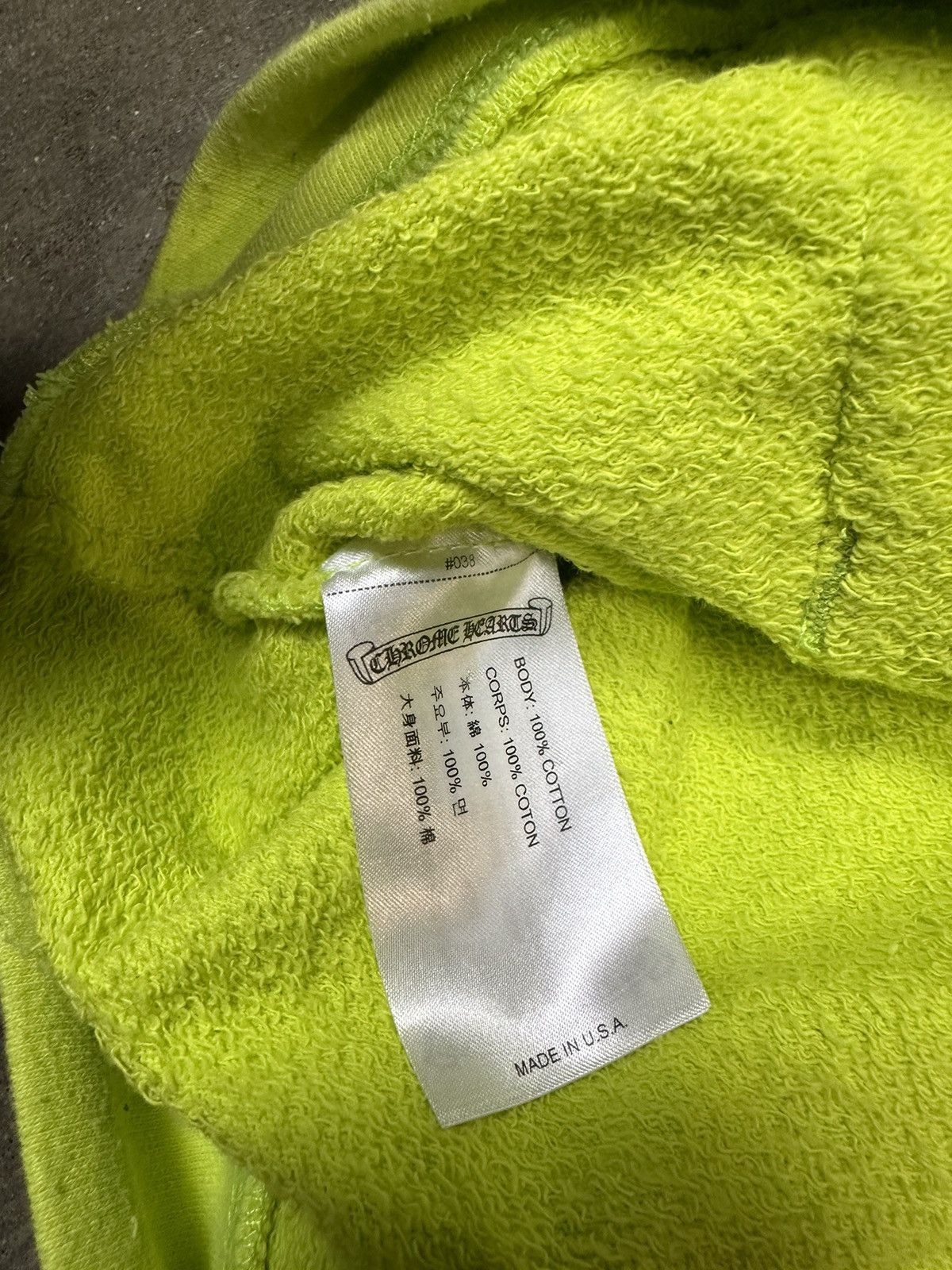 Chrome Hearts Chrome Hearts Matty Boy Link Lime Green Hoodie | Grailed