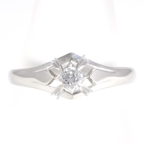 Seiko Seiko Seiko PT900 Platinum Diamond Ring 14 Metal Ring in ...