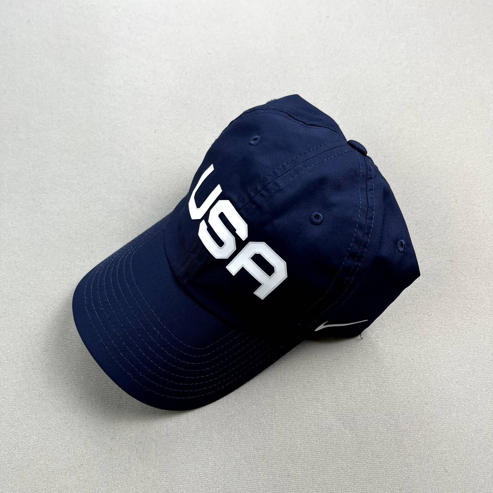 Nike Nike USA Olympics Hat Cap Navy Blue Dri-Fit Soccer Swoosh | Grailed