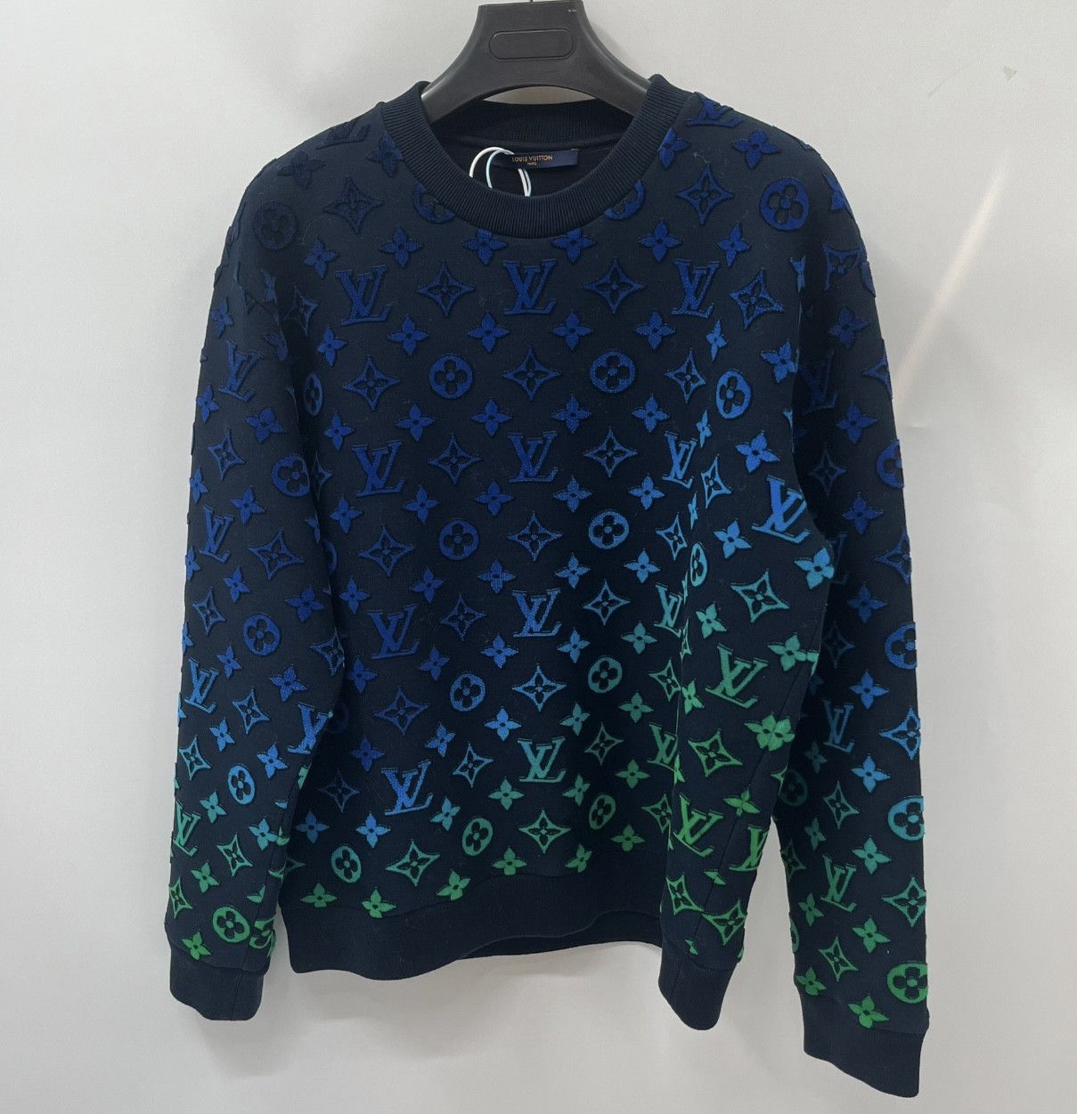 Louis Vuitton LV Gradient Full Print Logo Sweater XL | Grailed