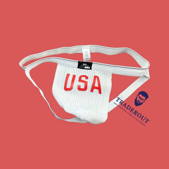 Handmade USA logo custom print McDavid Men jock jockstrap | Grailed