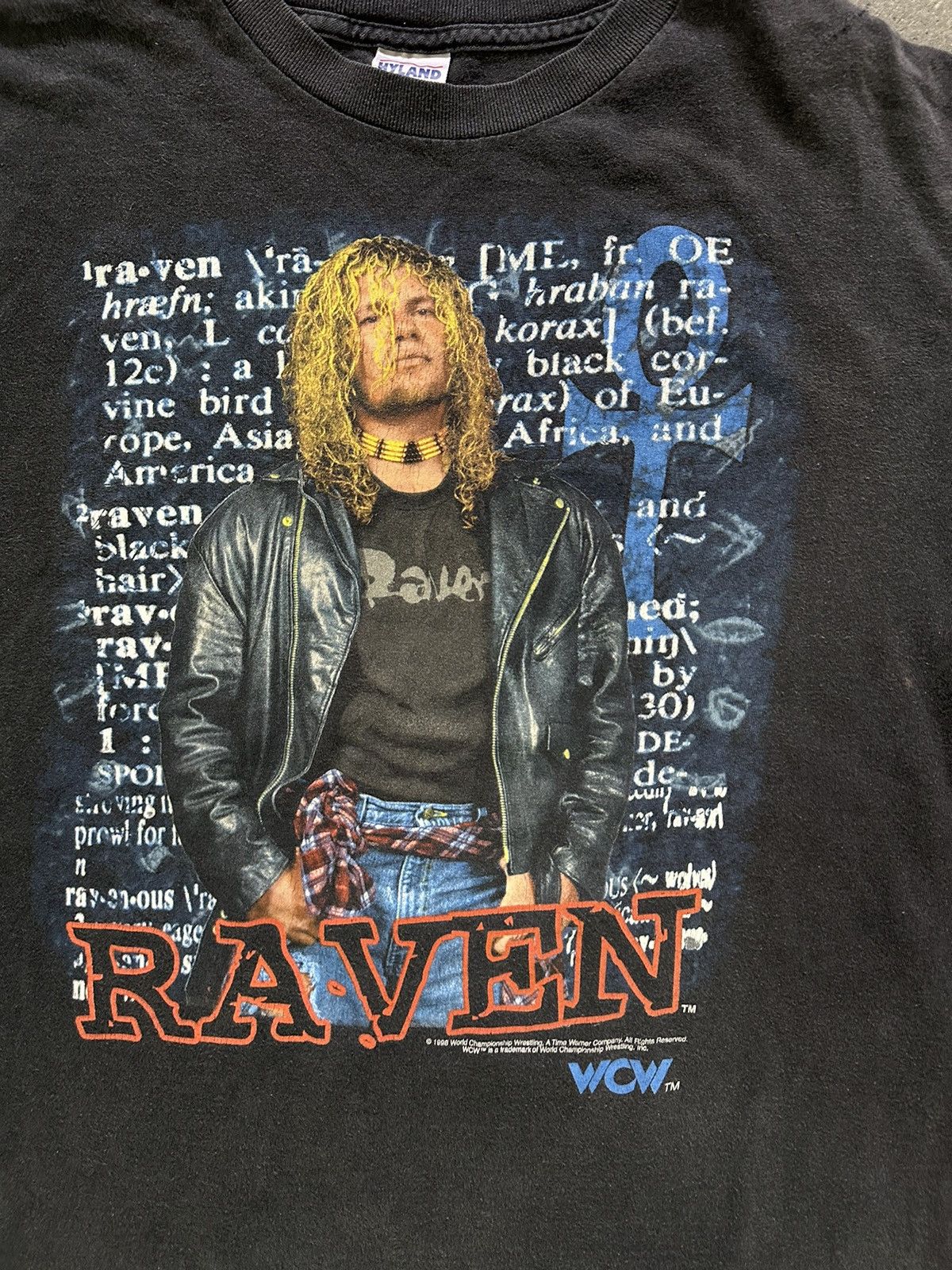Vintage Rare Rare Rare WCW Raven Tee (Shoulder Repair) | Grailed