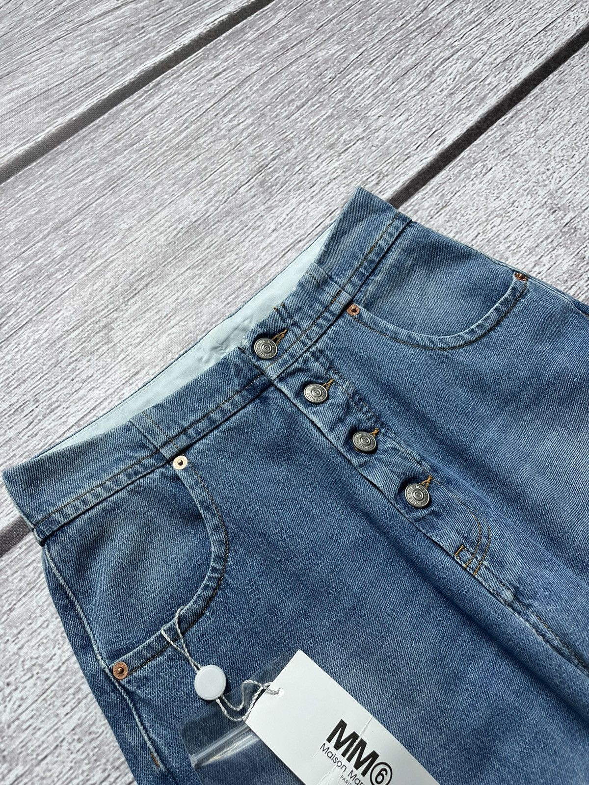 Maison Margiela Maison Margiela MM6 high-rise wide leg baggy jeans pants | Grailed