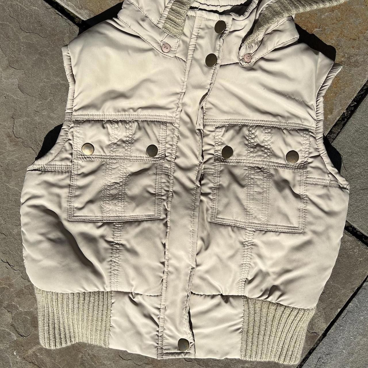 Vintage Y2K Cropped Cargo Vest w/ Removable Hood | Grailed