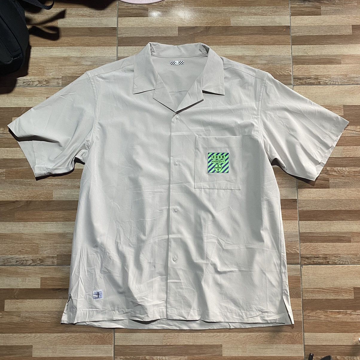 Anima GU Neon Genesis Evangelion "Khara" Open Collar Button Shirt | Grailed