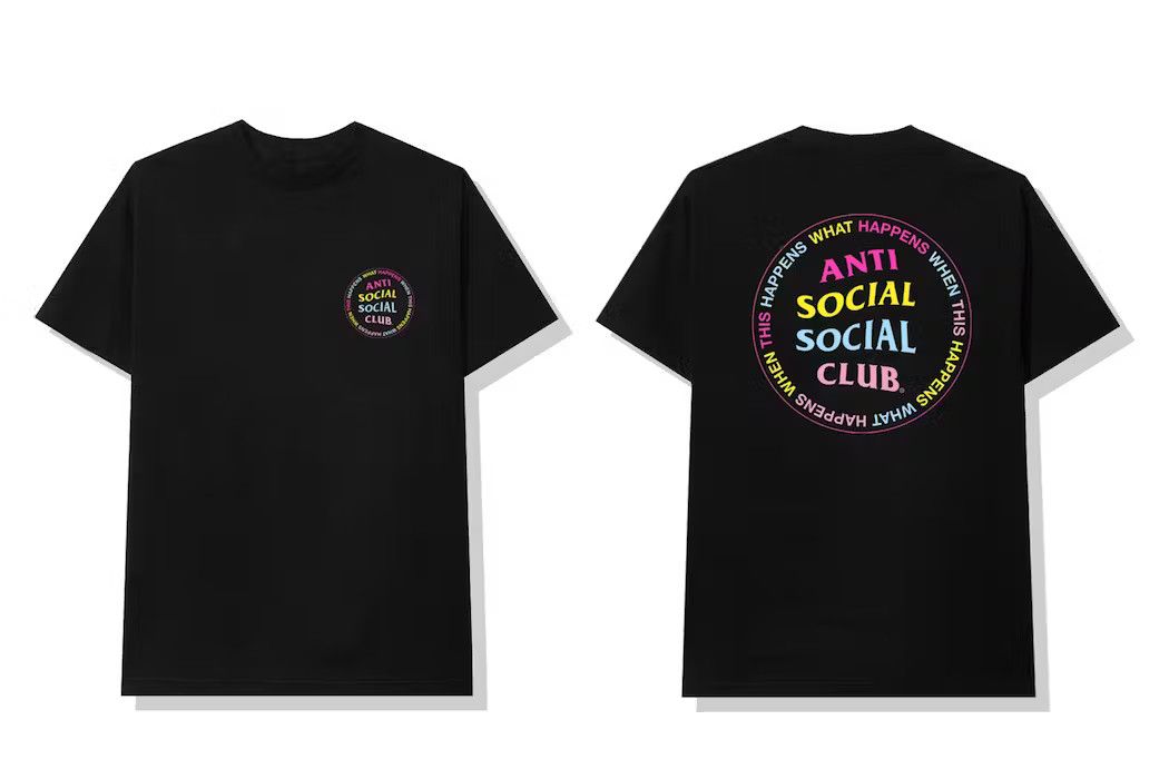 Anti Social Social Club Anti Social Social Club What Happened Black Tee ...