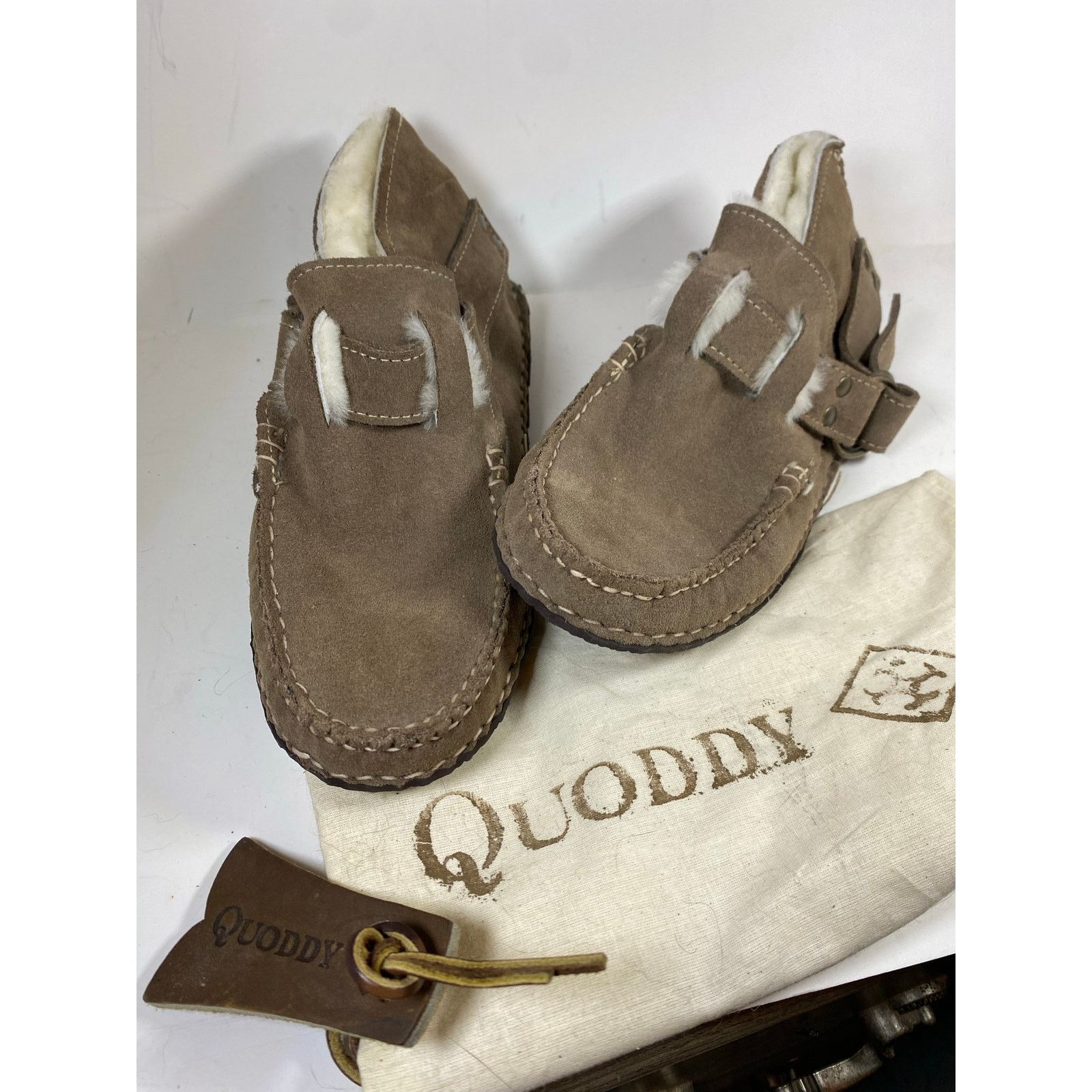 Quoddy Quoddy Ring Suede Sheepskin Lined Brown Boot 9.5W | Grailed