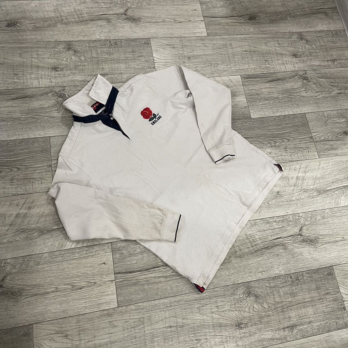 Vintage Vintage England rugby 90s fade jersey match worn longsleeve ...