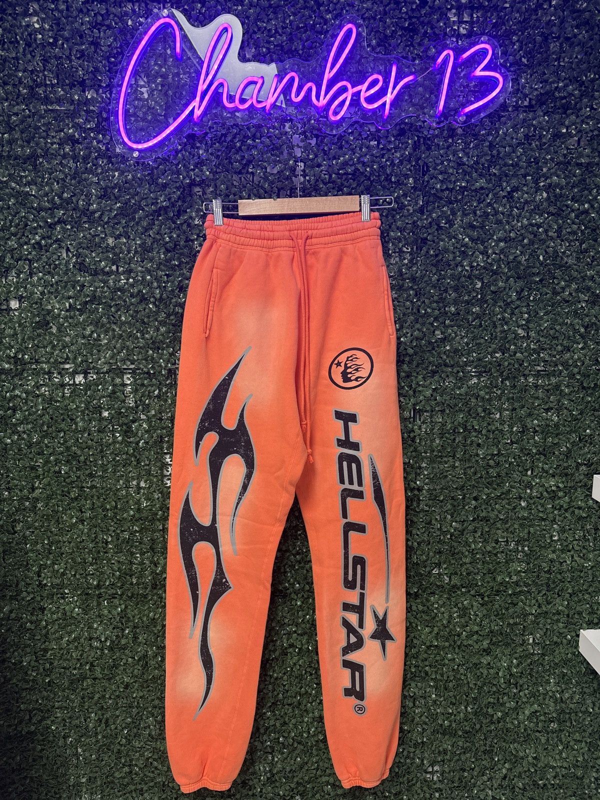 HELLSTAR HellStar fire orange sweats | Grailed