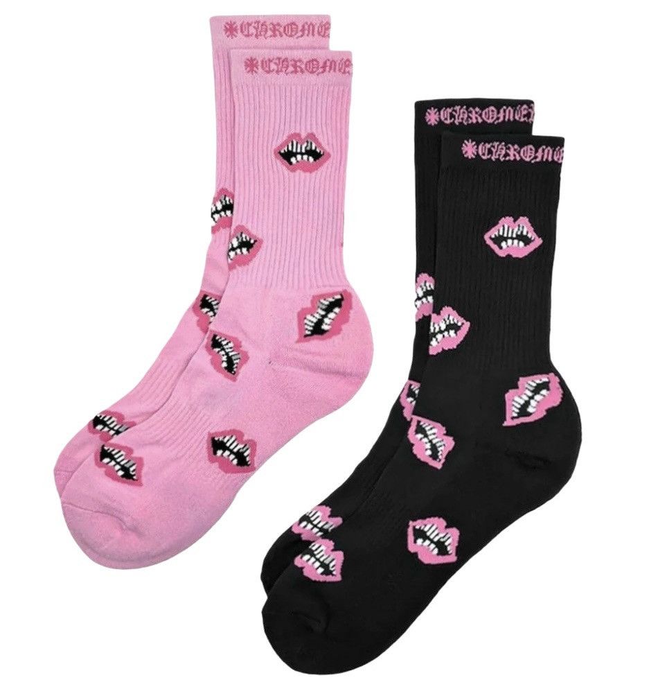 Chrome Hearts × Matty Boy Chrome Hearts Matty Boy Chomper Socks Pink ...