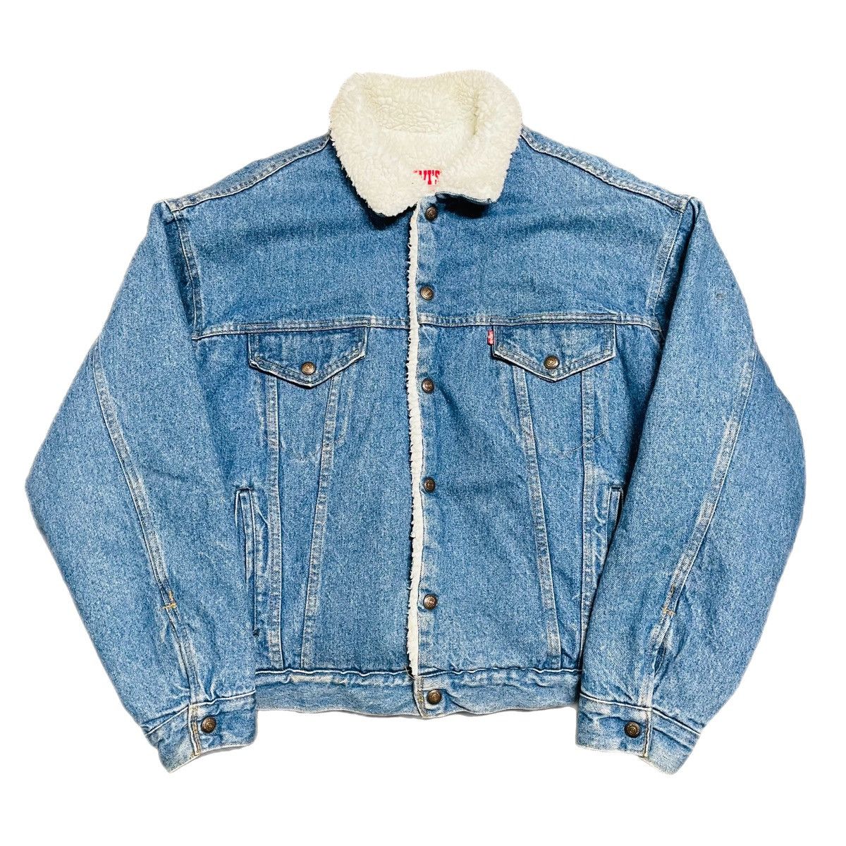 Vintage Vintage 80s Levi’s Sherpa Made in USA Denim Jacket | Grailed