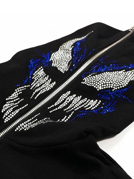 Designer Opium Iced Venom Scared Y2K Zip Hoodie | Grailed