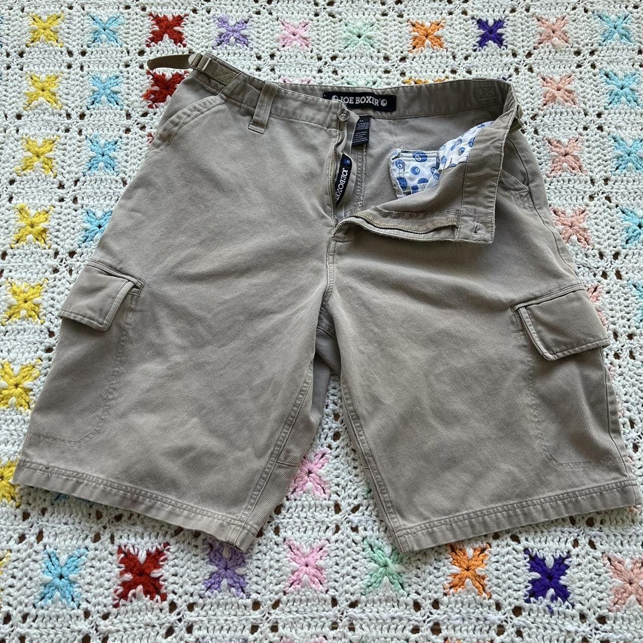 Joe Boxer Vintage Y2K Joe Boxer 8 Ball Tan Cargo Shorts Size 34 | Grailed