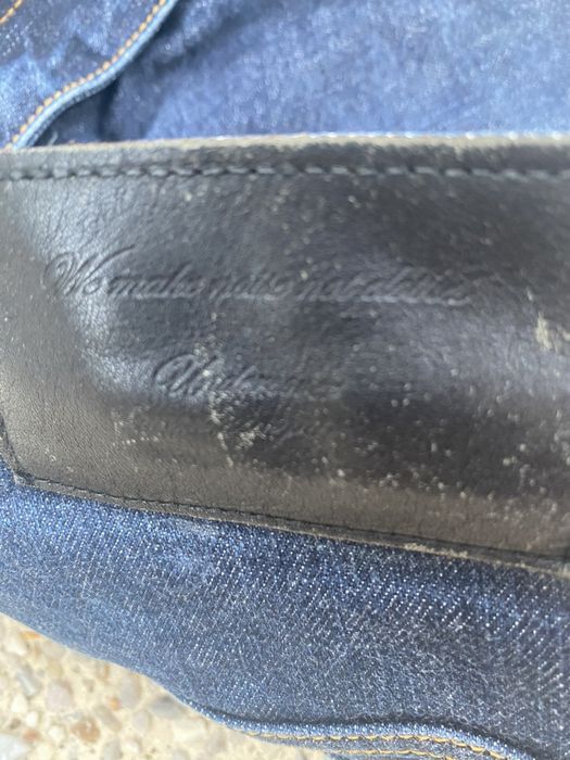 Undercover Undercover Blue Raw Denim Lightning Bolt Jeans | Grailed