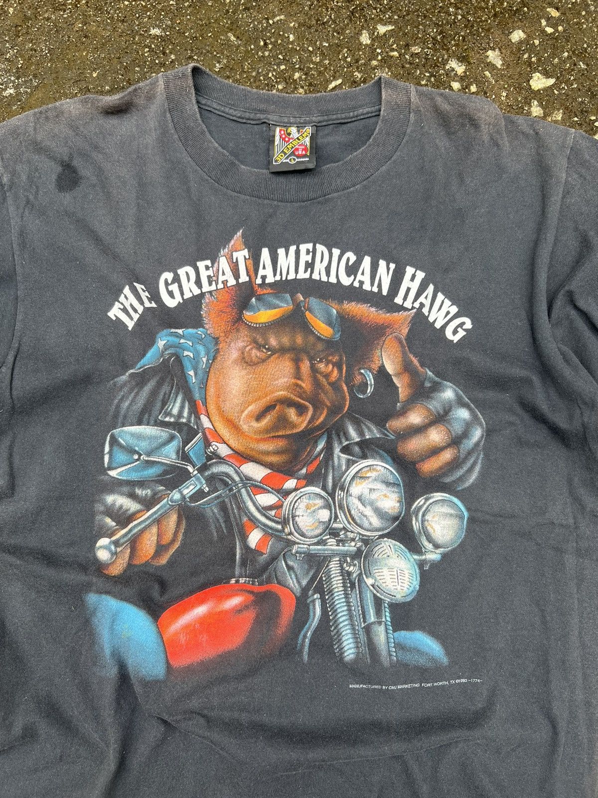 Vintage RARE 3D Emblem "The Great American Hawg" Harley Davidson | Grailed