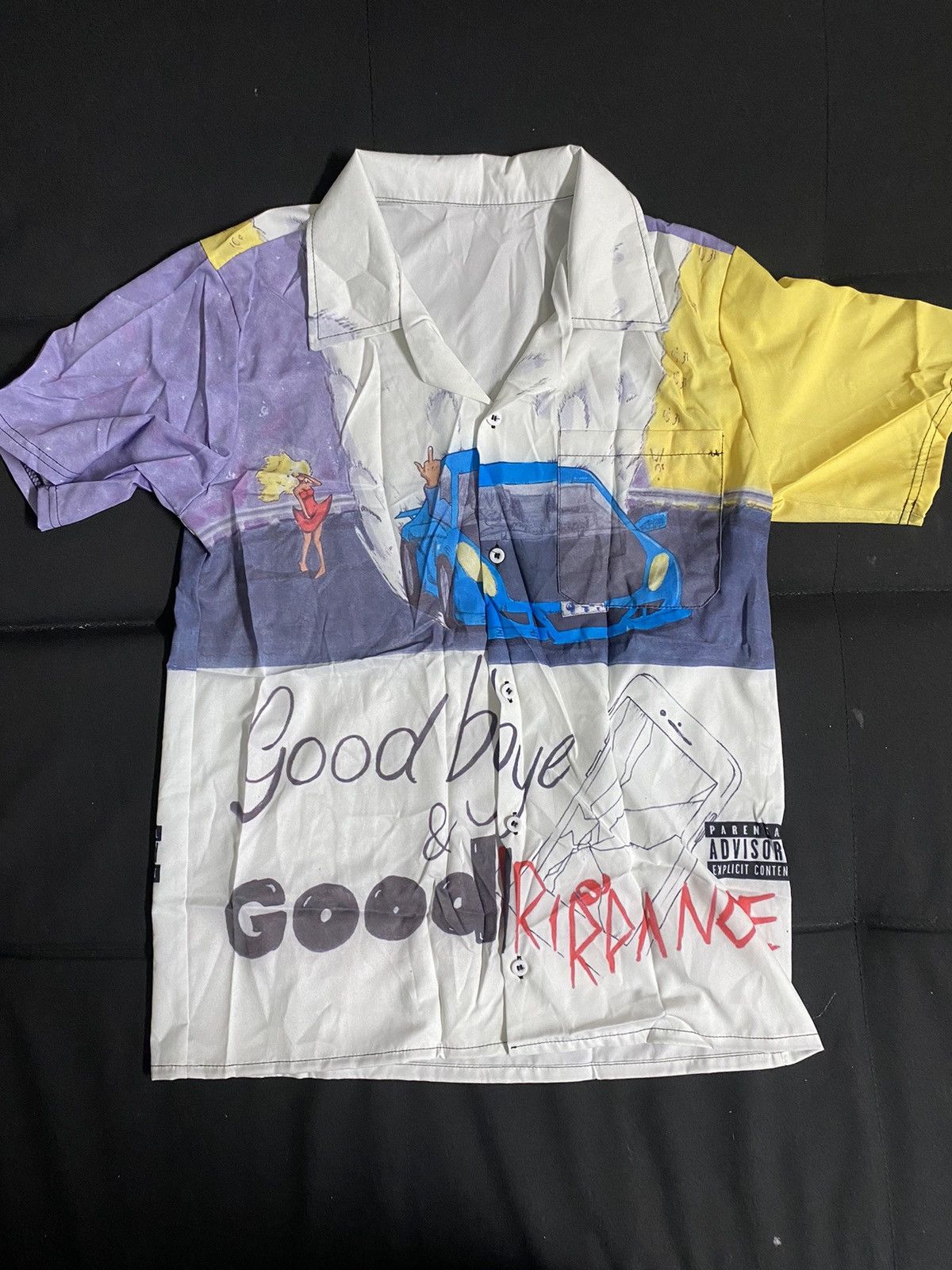 Custom × Streetwear Juice Wrld Goodbye & Good Riddance Summer Button Up ...