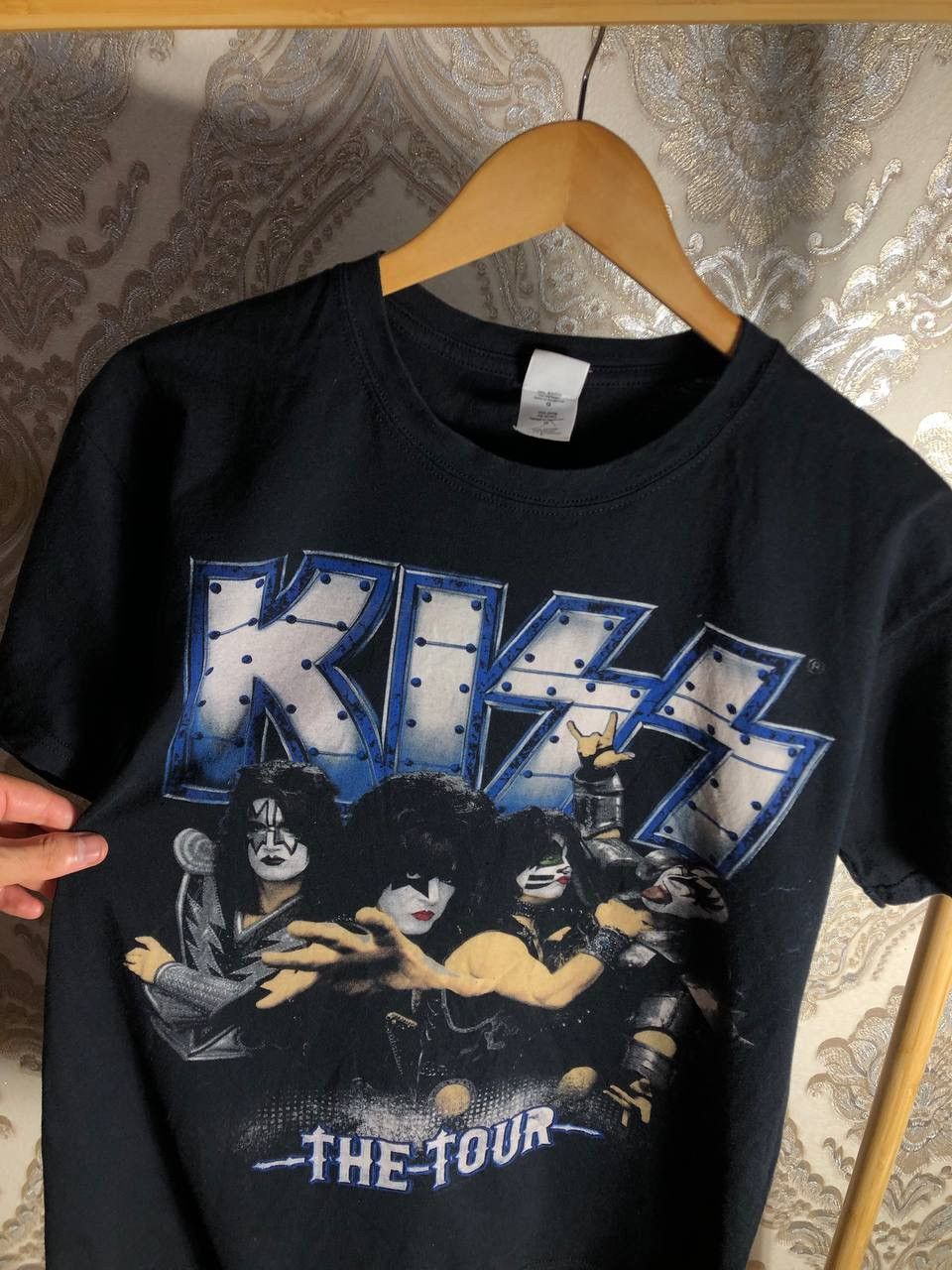Kiss × Streetwear × Vintage VERY RARR KISS DOUBLE PRINTED THE TOUR ROCK T-SHIRT Y2K 90s | Grailed