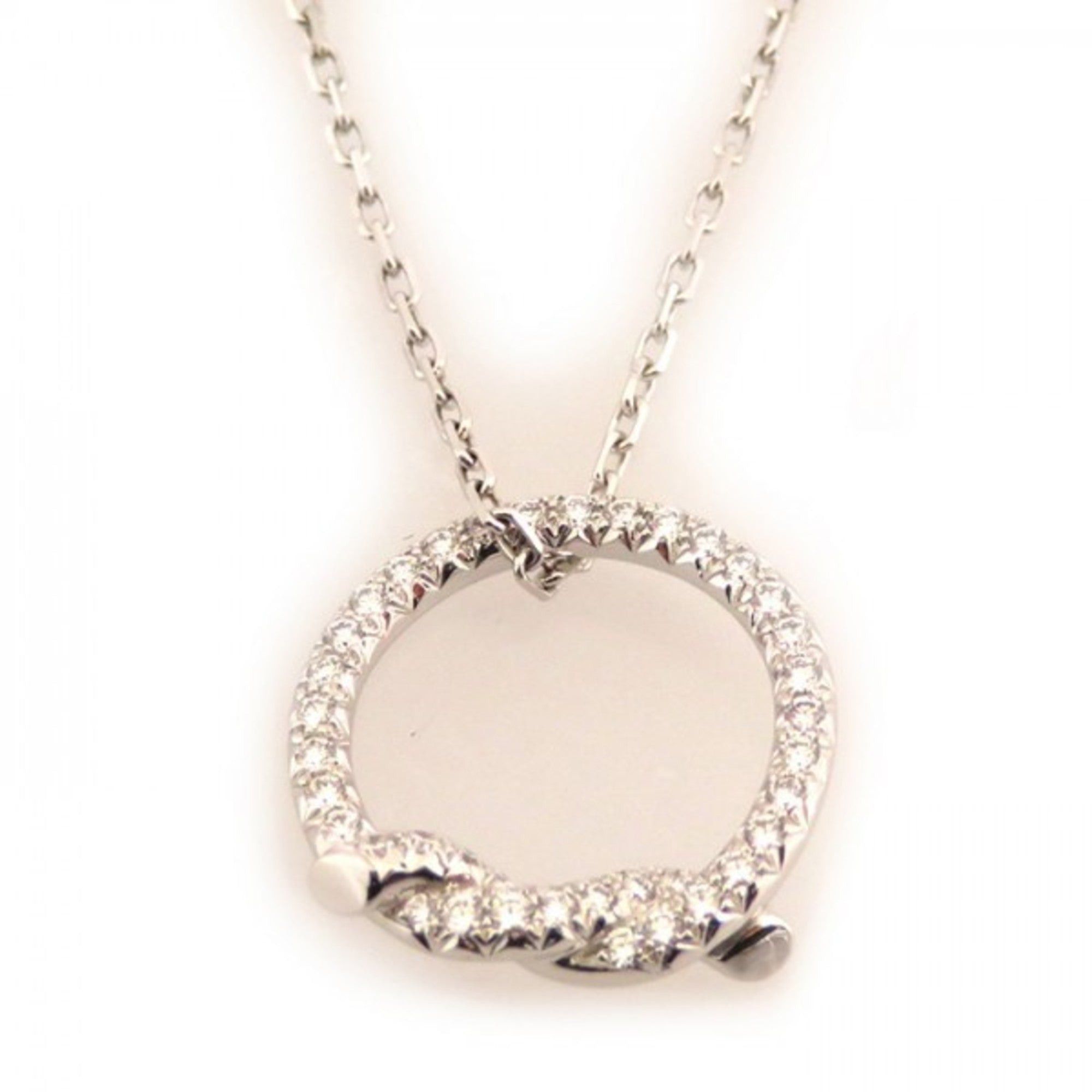 Cartier CARTIER Entrelace diamond necklace/pendant WG white gold | Grailed