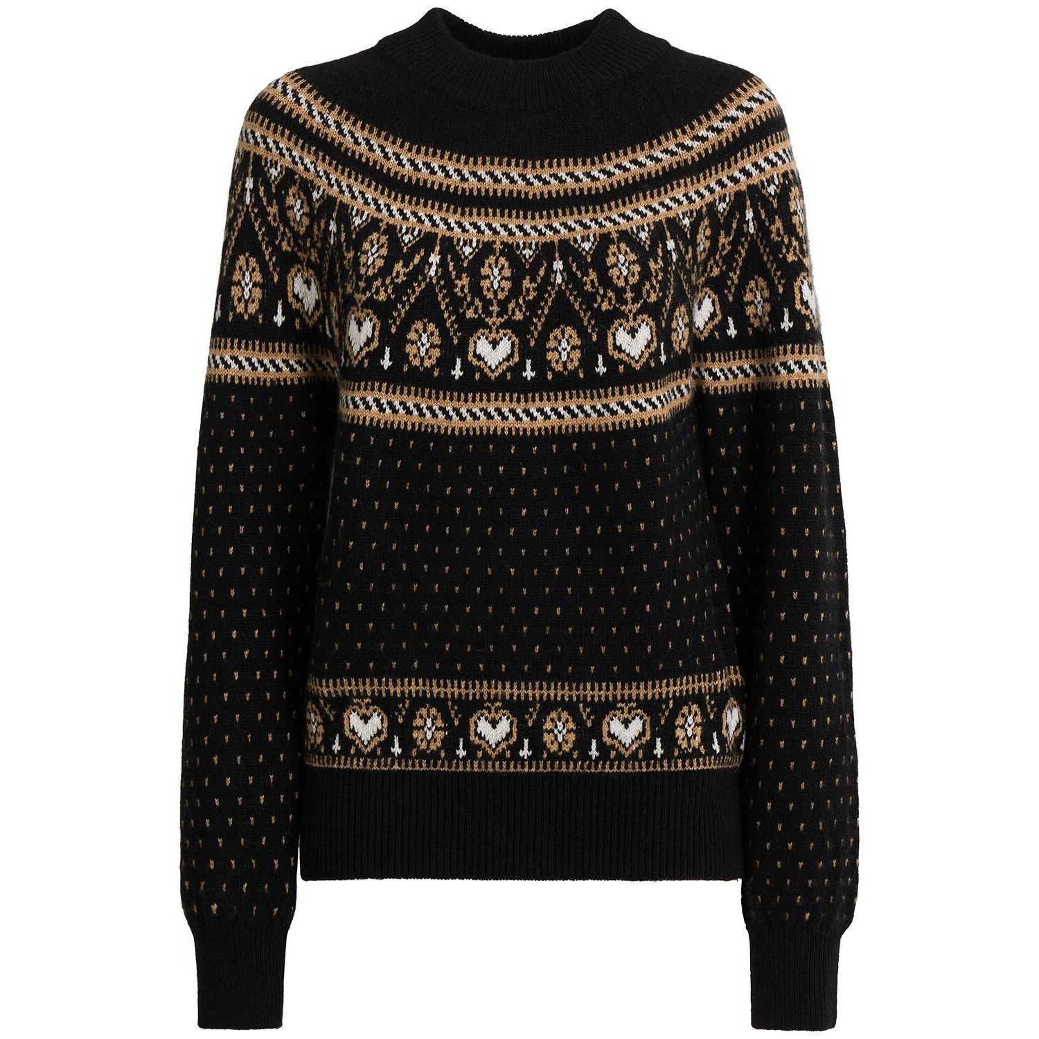 KHAITE KHAITE Black/Camel Guy cashmere Sweater New/Authentic (Women ...