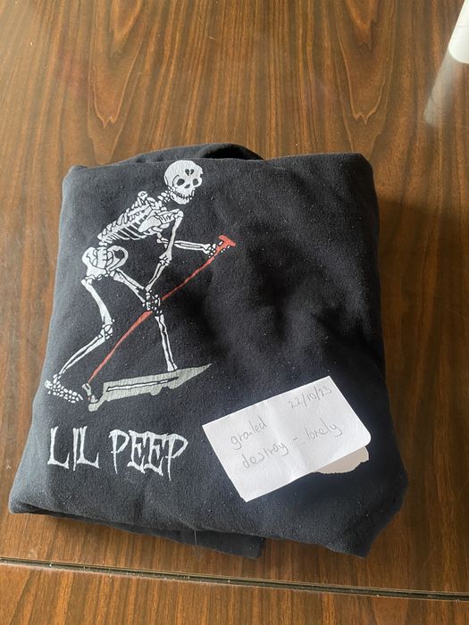 LIL PEEP Lil Peep x SchemaPosse skeleton hoodie | Grailed