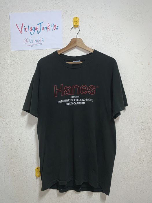 Vintage Vintage 90’s HANES Logo T-shirt | Grailed
