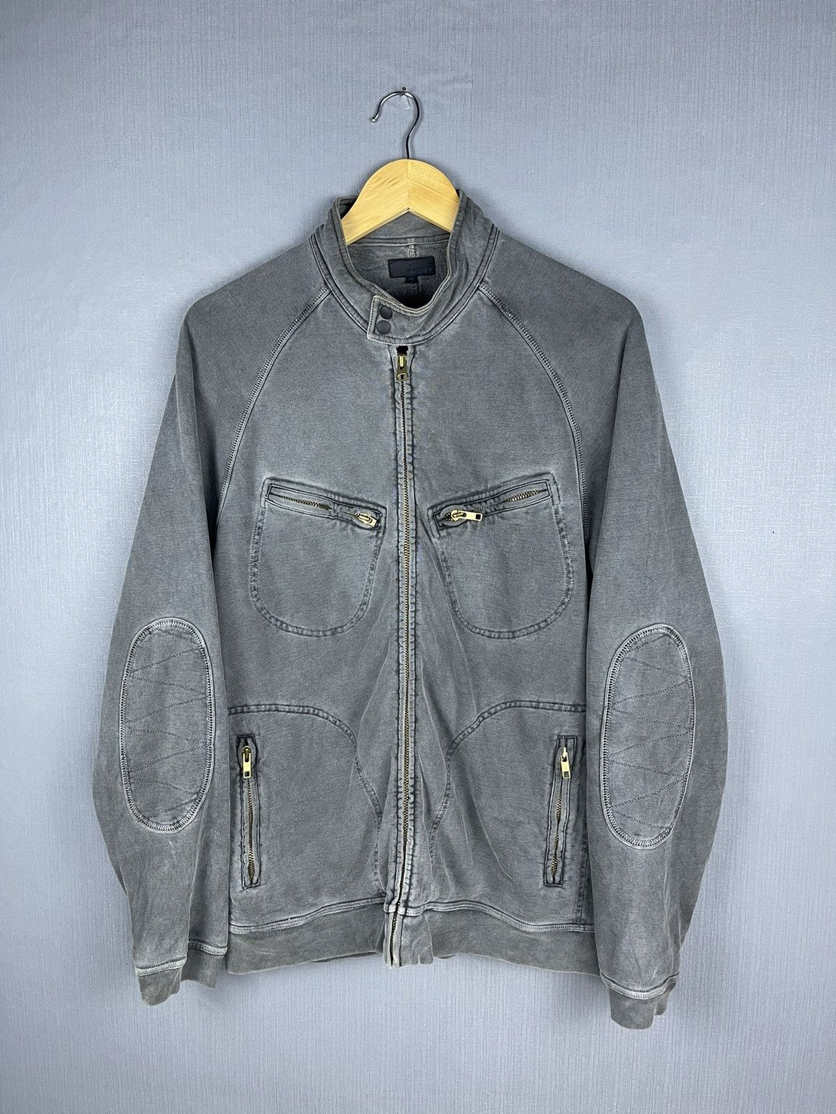 Beams Plus × Beauty Beast × Vintage VINTAGE BEAMS JAPAN Multipocket Acid Grey Zipper Jacket ...