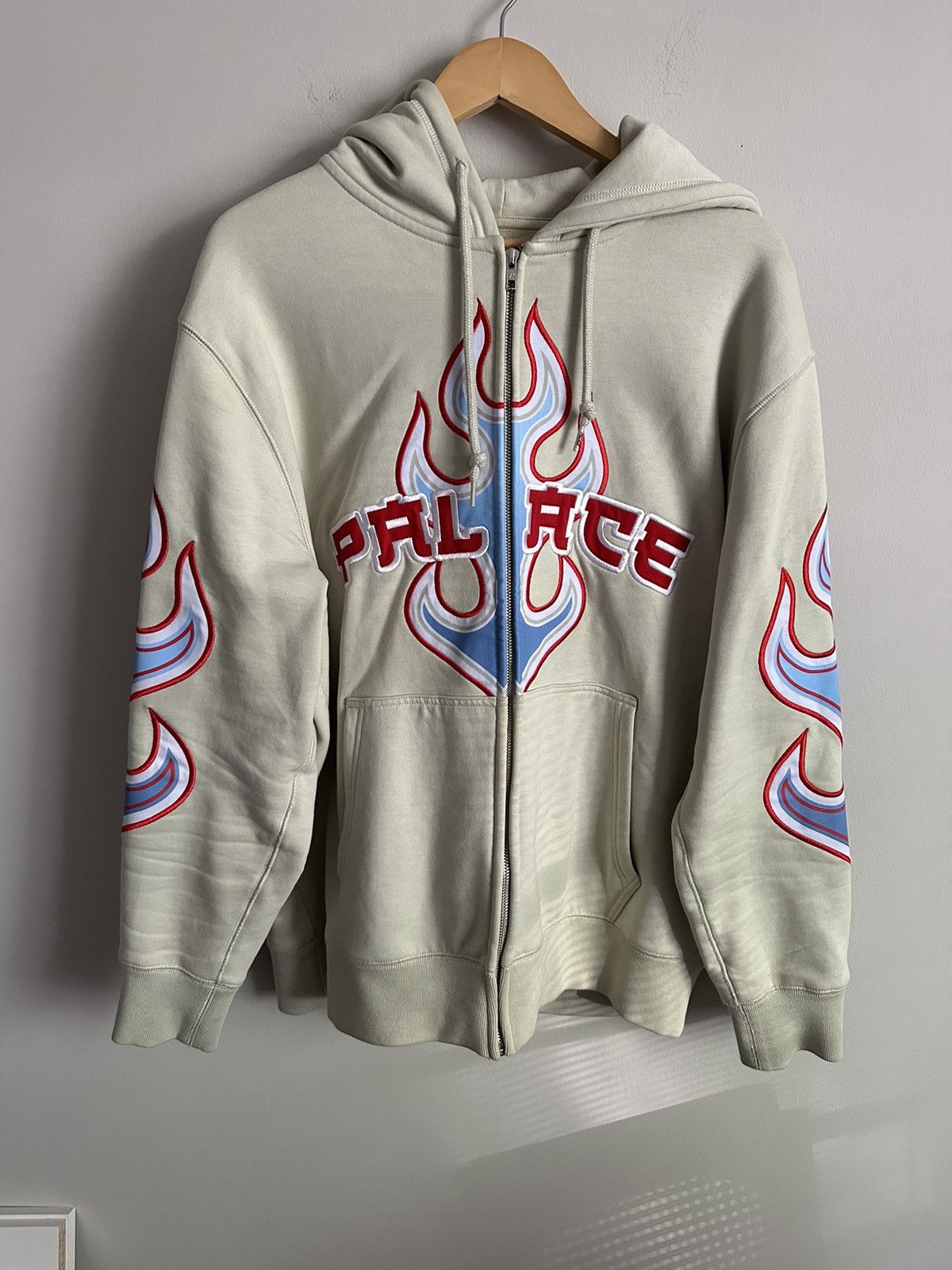Palace Palace Flame zip hood | Grailed