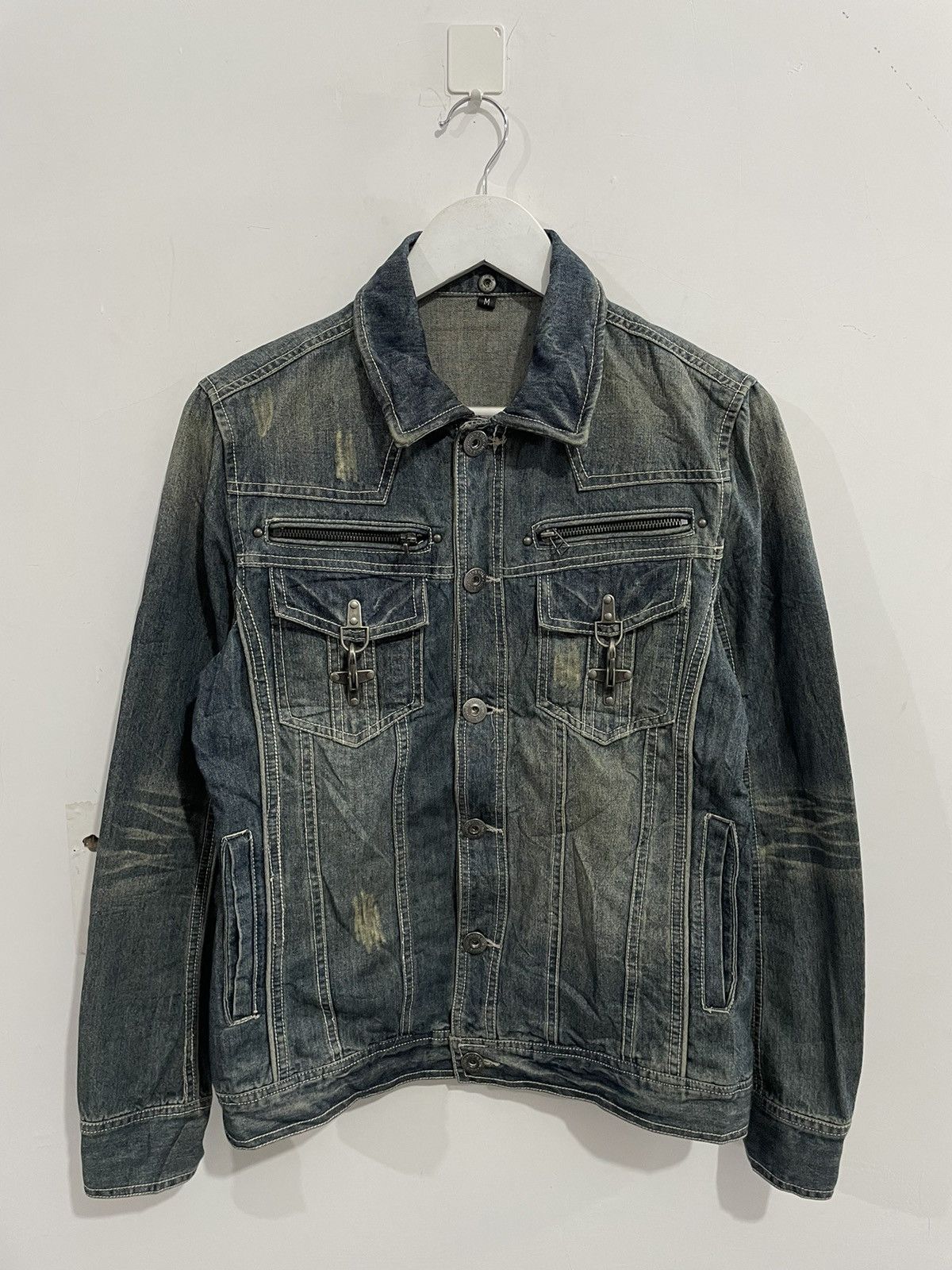 In The Attic 2000s in the attic japan bono denim jacket Y2k style | Grailed
