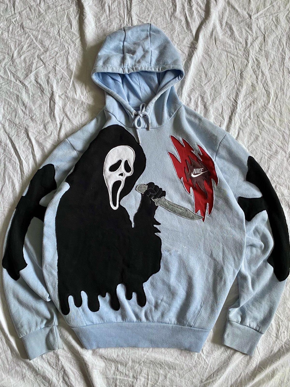 Nike Reworked Nike Scream Ghostface Hoodie | Grailed