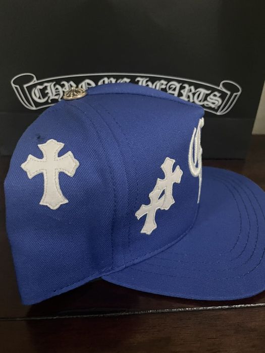 Chrome Hearts Chrome Hearts Blue Cross Hat | Grailed
