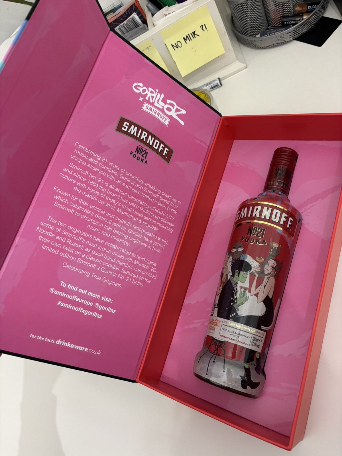 Other Smirnoff x Gorillaz Gift Box and Bottle | Grailed