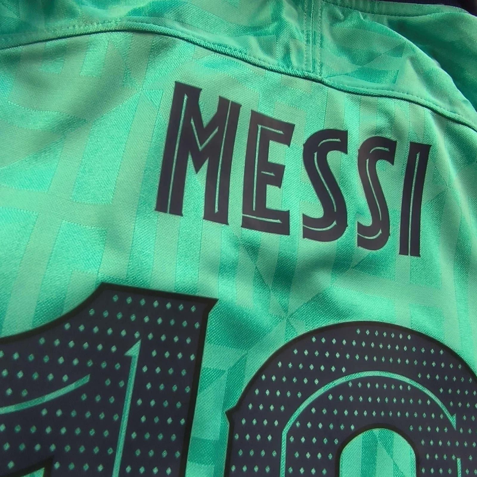Nike FC Barcelona 2019-20 third Messi UCL football jersey size M | Grailed