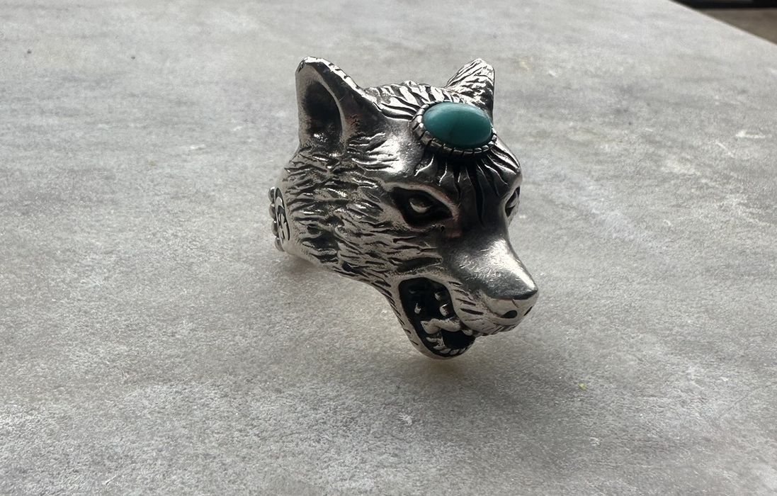 Gucci Anger forest wolf ring | Grailed