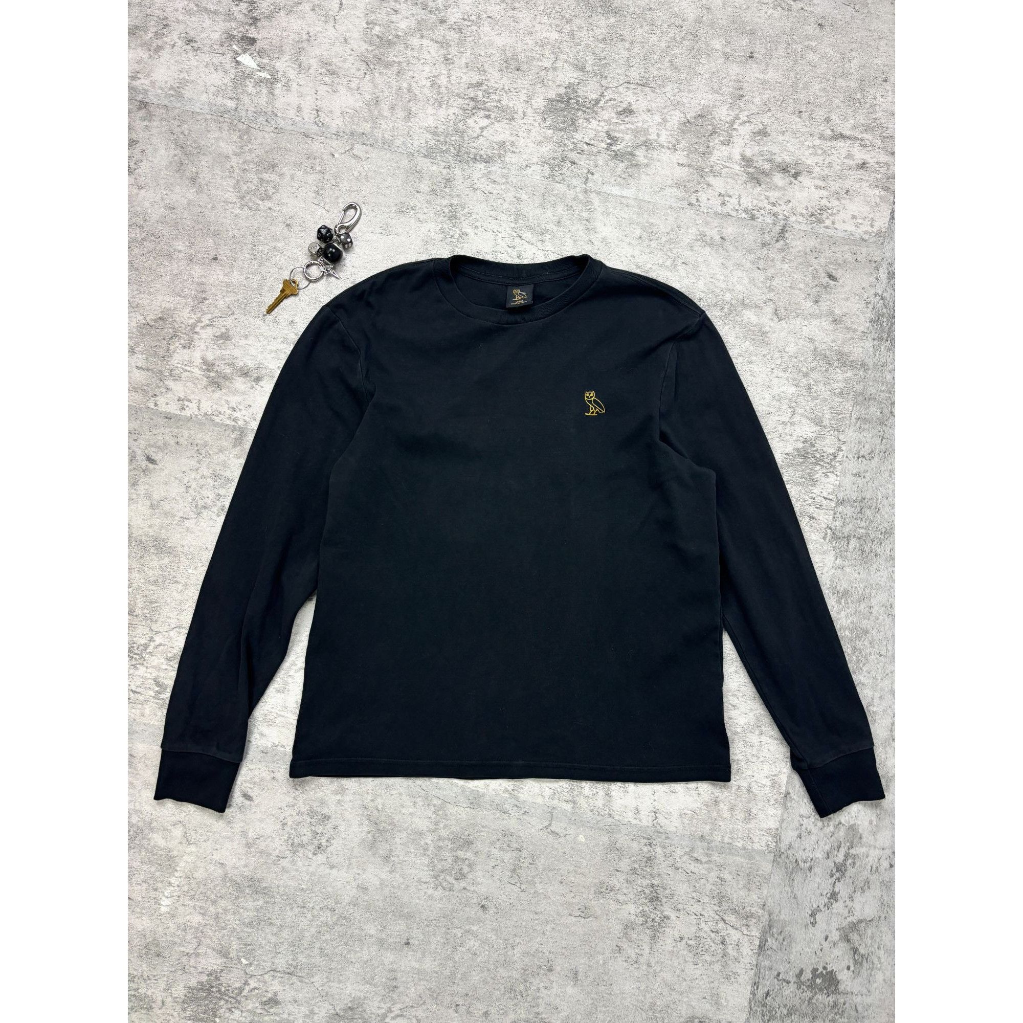 October's Very Own Ovo Black Full Sleeve Tee | Grailed