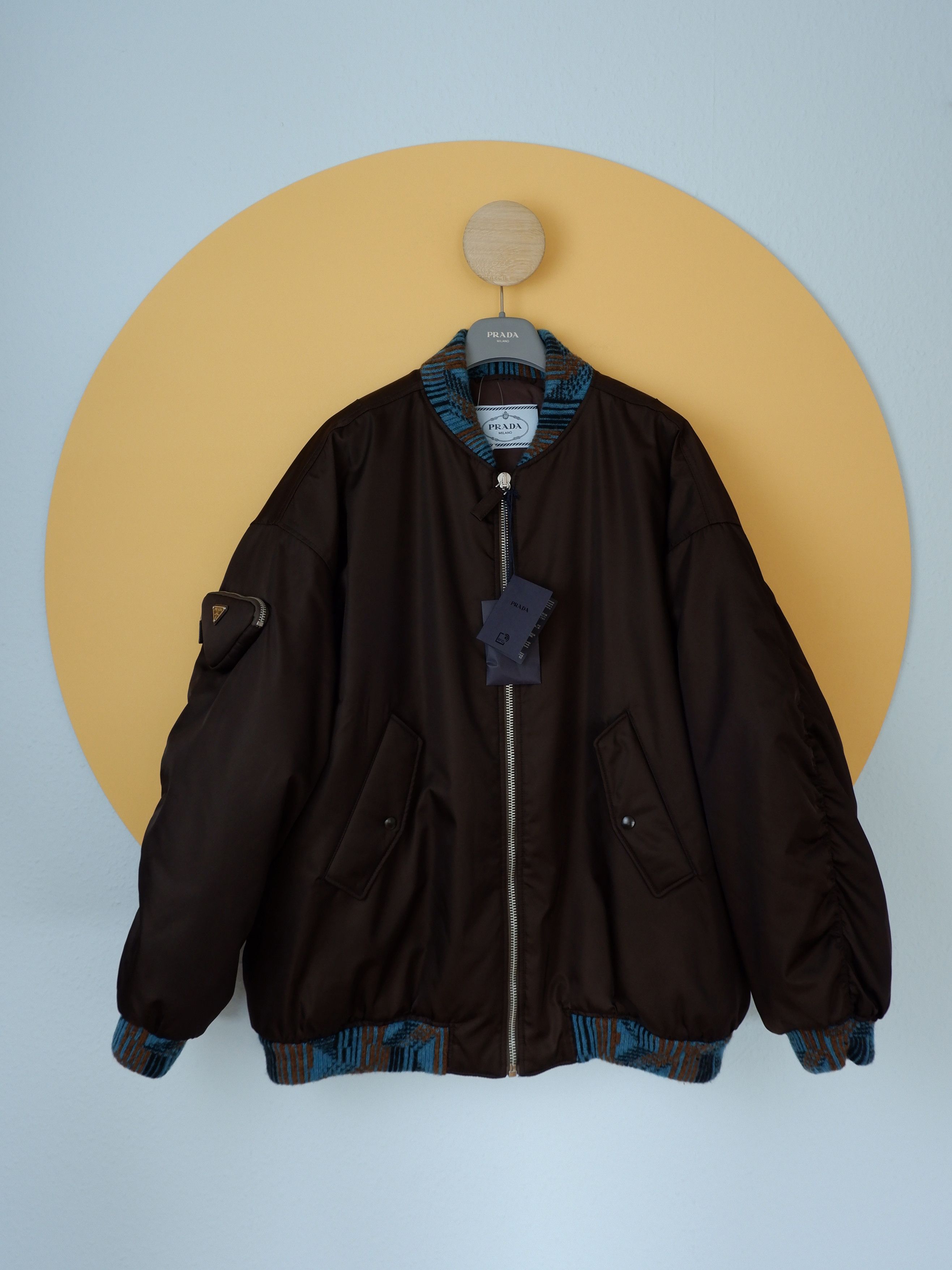 Prada × Raf Simons Last drop! Prada oversized runway bomber AW21 | Grailed