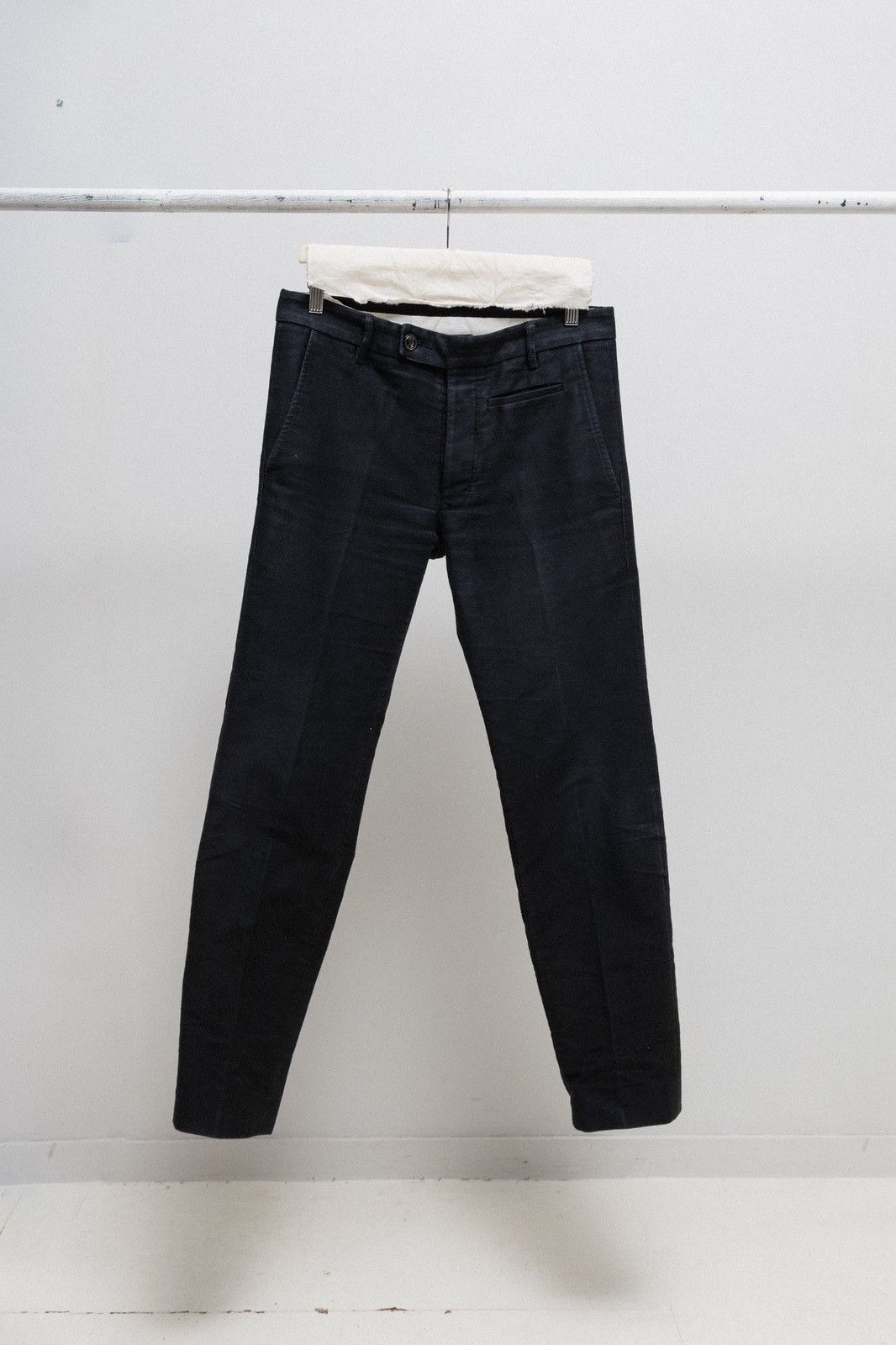 Rick Owens FW09 "CRUST" Moleskin pants with front pleats | Grailed