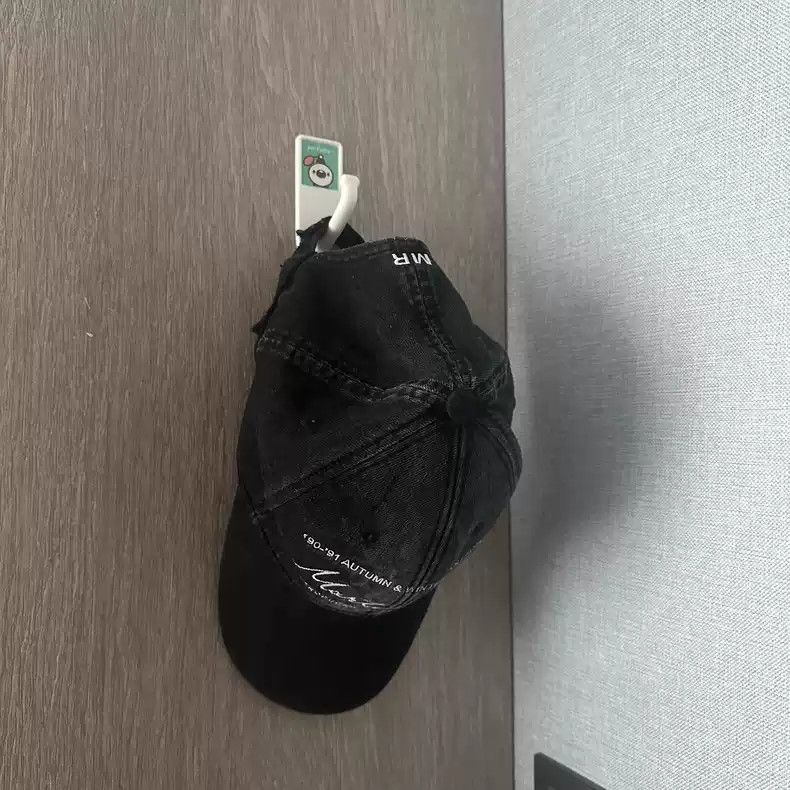 Martine Rose Martine rose 24ss washed black slogan hat | Grailed