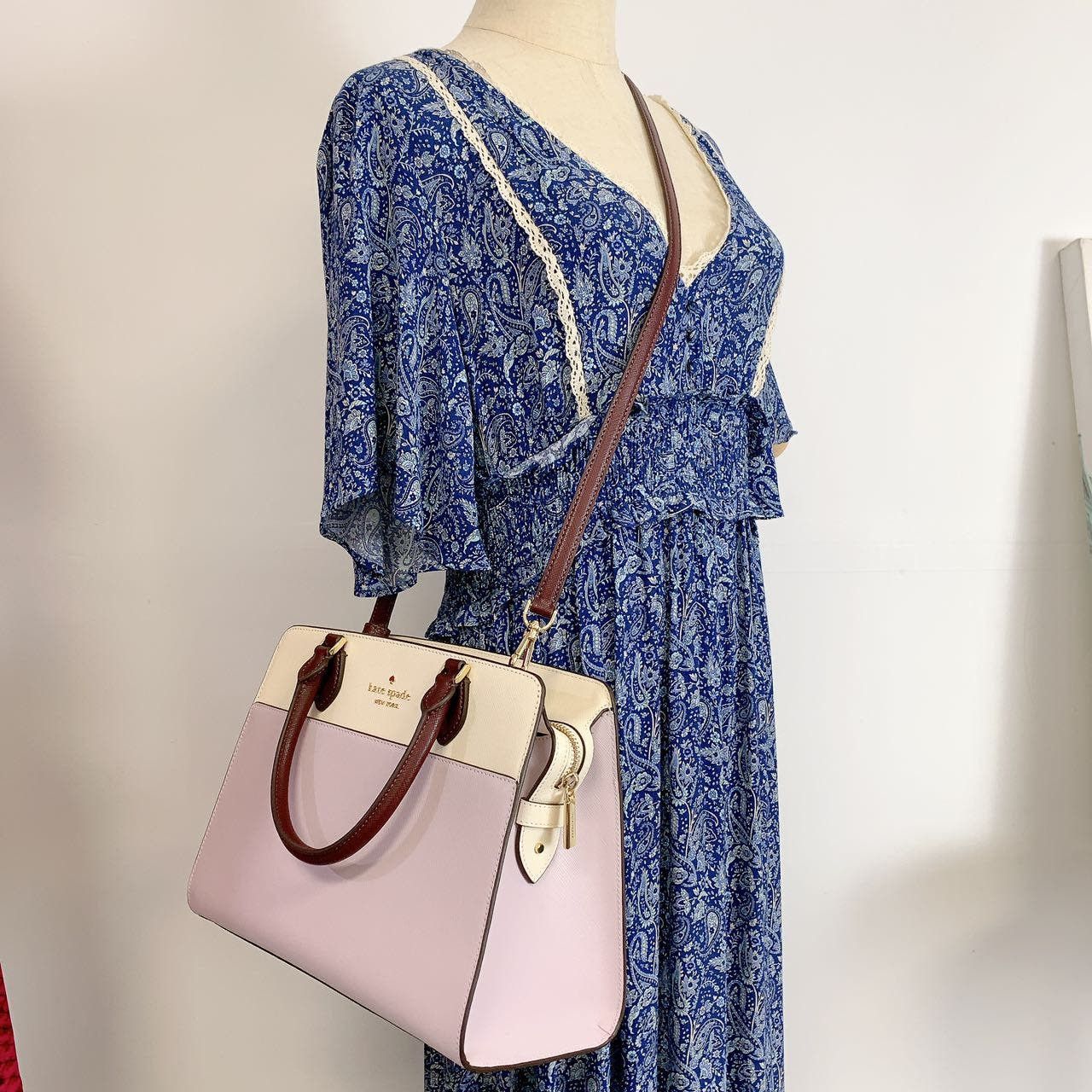 Kate Spade Kate Spade KC621 Madison Colorblock Saffiano Leather Medium ...
