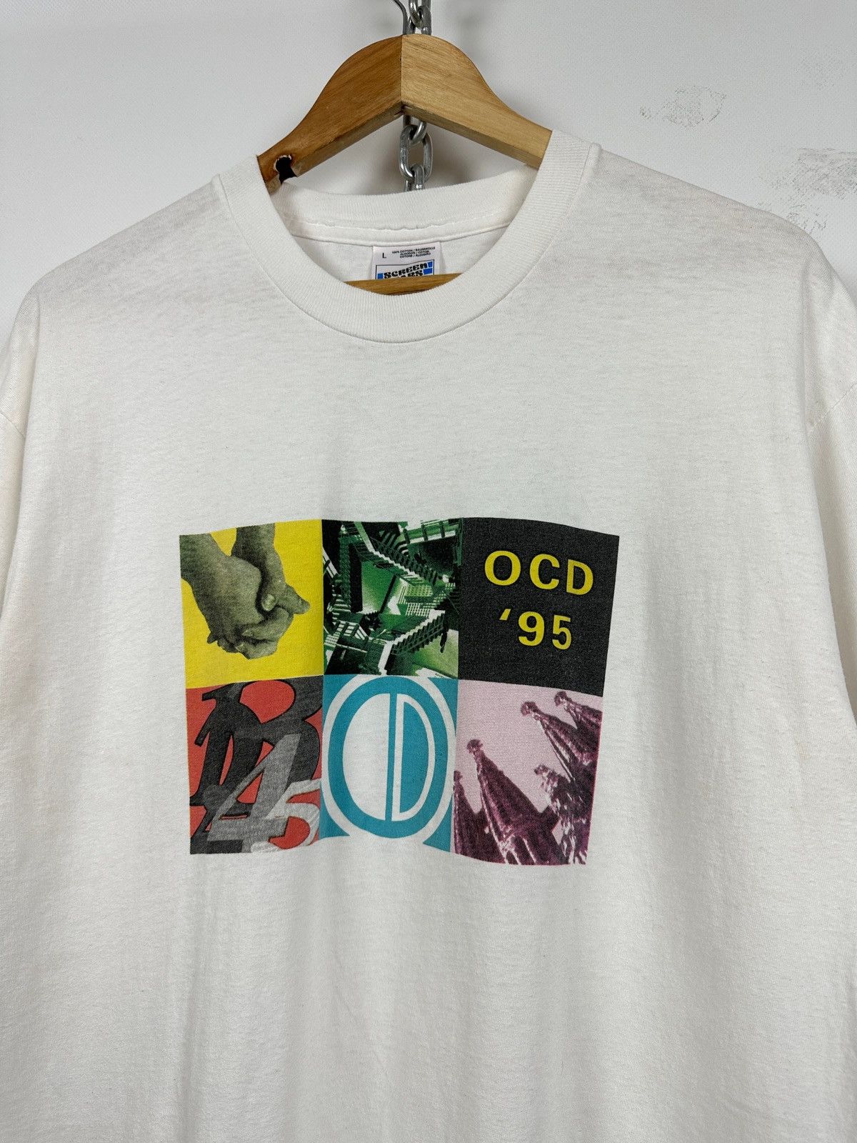 Vintage 1995 Vintage Pfizer OCD Single Stitch White T-Shirt | Grailed